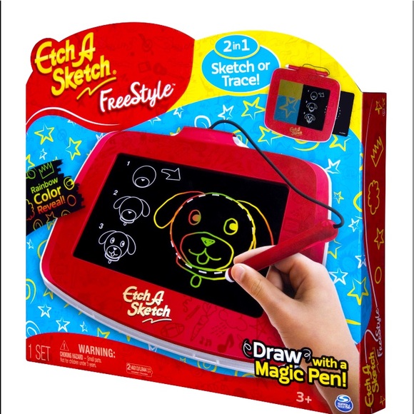Spinmaster | Toys | New Etch A Sketch Toy Freestyle 2in Drawing Tracing ...